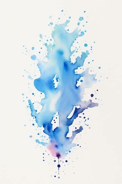 premium photo watercolor splash ink blue background image beautiful