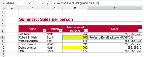 How To Return The Background Color Code From Excel Cell