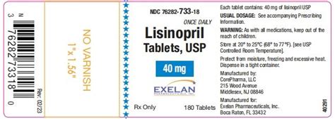 Lisinopril Package Insert