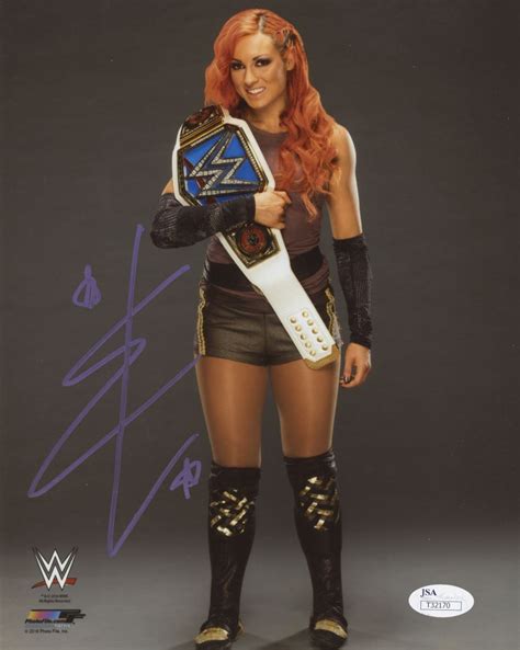 Rebecca Quin Signed Wwe 8x10 Photo Jsa Coa