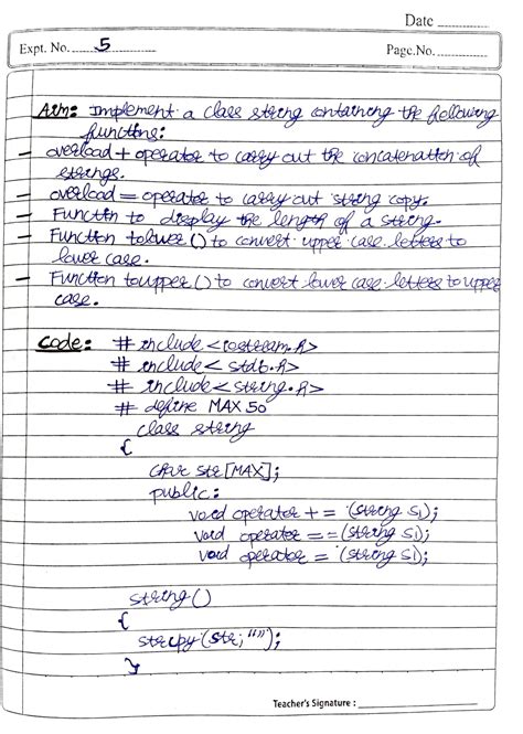 Oops Complete Prac File 2 Date Expt No Page Ath2 Mpemlhk