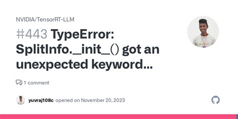 Typeerror Splitinfoinit Got An Unexpected Keyword Argument Shardlengths · Issue 443
