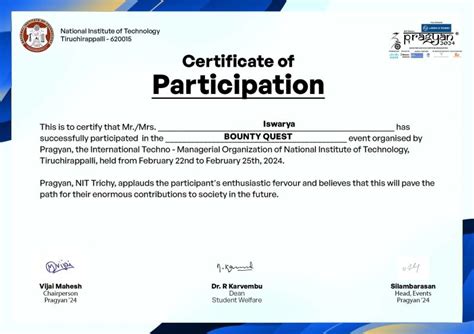 Iswarya Singaram On Linkedin Pragyan Bountyquest Nittrichy