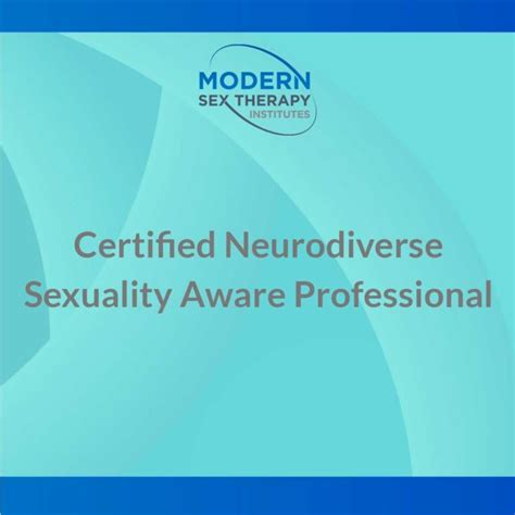 Sex Therapy Certification Modern Sex Therapy Institutes