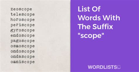 List Of Words With The Suffix Tome