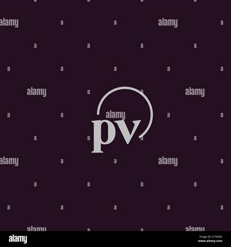 Pv Initials Logo Monogram Design Ideas Stock Vector Image And Art Alamy
