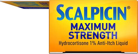 Scalpicin Max Strength Scalp Itch Treatment 1 5 Oz Bottle One