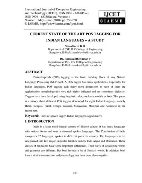 Part Of Speech Tagging Ofmarathi Text Using Trigrammethod Pdf