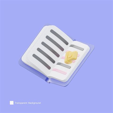 Premium Psd Book Icon 3d Rendering Illustration