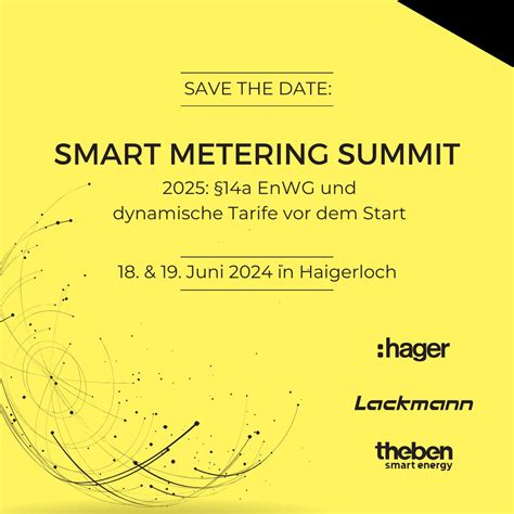 Heinz Lackmann Gmbh And Co Kg Auf Linkedin Save The Date Smart Metering Summit 2024 ⚡️