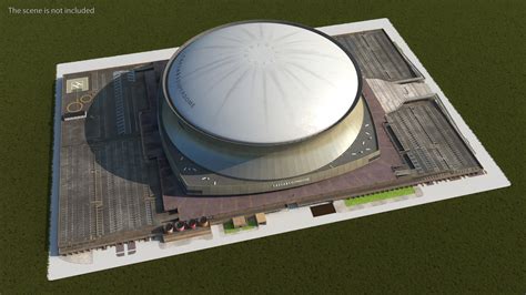 Caesars Superdome Stadium Model Turbosquid 2015826