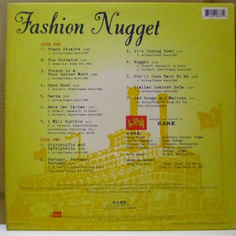 Cake ケイク Fashion Nugget Us オリジナル 「黒盤」lp 96年2ndアルバム