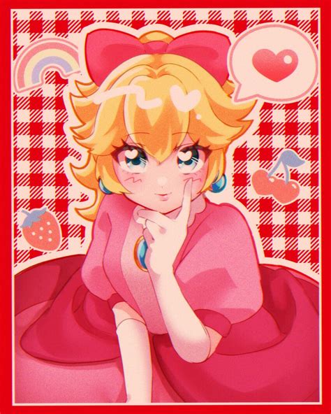 Yoshino Q Sci Princess Peach Mario Series Nintendo Absurdres