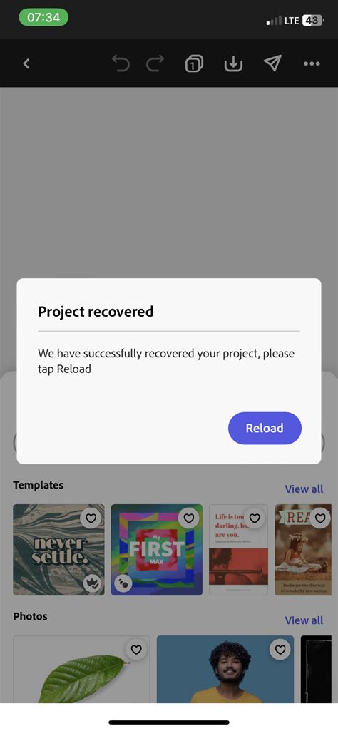 Project Recovered Error When Creating New Project Adobe Community