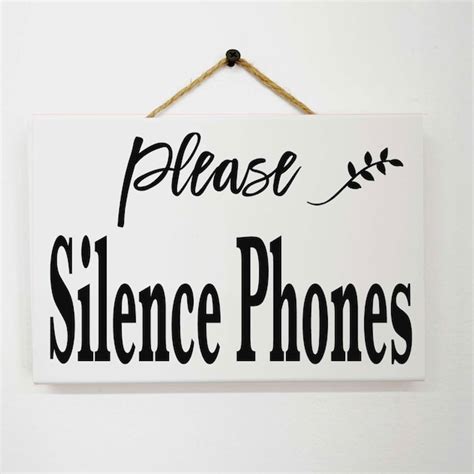 Please Silence Cell Phone Signs Etsy