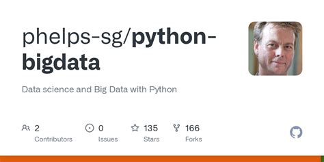 github phelps sg python bigdata data science and big data with python