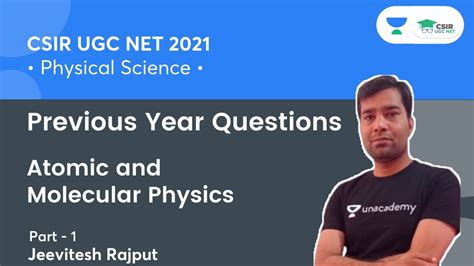 Previous Year Questions PYQs Atomic Molecular Physics For CSIR NET By Jeevitesh