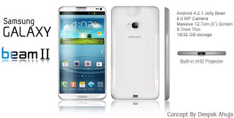 Samsung Galaxy Beam Ii Is The Prettiest Projector Phone Concept Phones