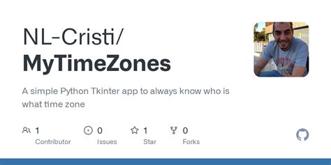 Github Nl Cristimytimezones A Simple Python Tkinter App To Always