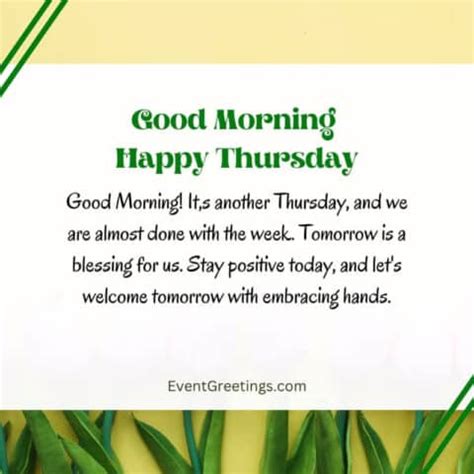 45 Best Good Morning Thursday Wishes And Blessings
