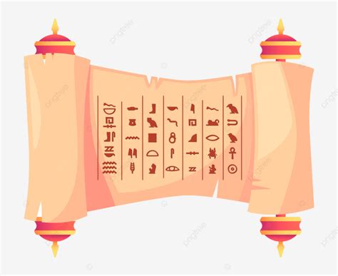 상형 문자가 있는 오래된 파피루스 경전 만화 메시지 Png 일러스트 및 벡터 에 대한 무료 다운로드 Pngtree