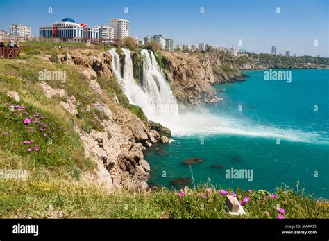 Waterfall Duden Famous Spot For Locals And Tourists In Antalya