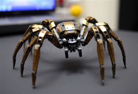 Detailed Spider Robot A Spider Robot Wi New Beautiful Stock Image