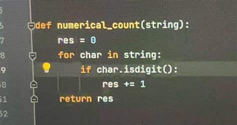 Solved Fdef Numerical Count String Res For Char In Chegg