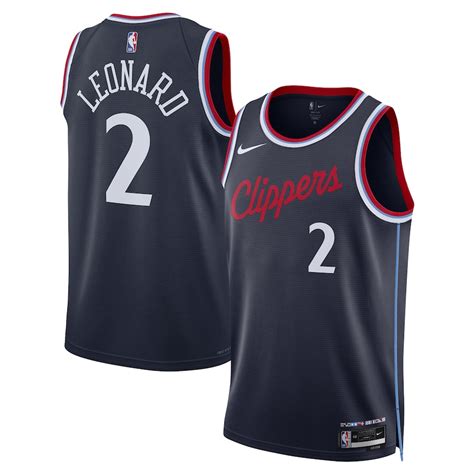 Regata Nba Los Angeles Clippers 2425 Icon Edition Jersey Kawhi Leonard 2 Navy All Sports