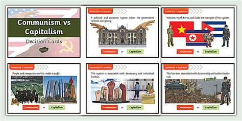 Gr 9 Communism Vs Capitalism Decision Cards Twinkl