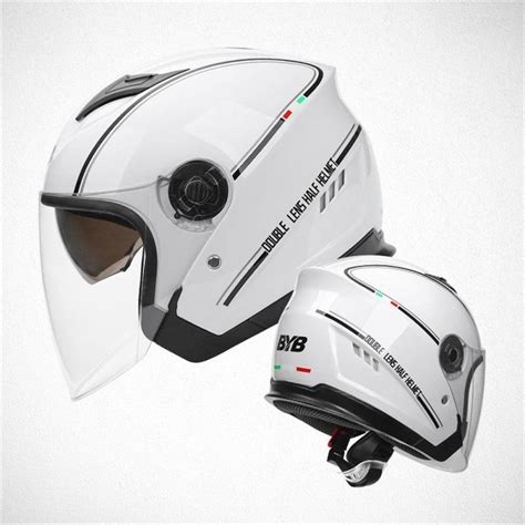 Scooterhelm Wit Scooter Helm Jethelm Hoofd Omtrek 56 62 Cm Brommer Helm