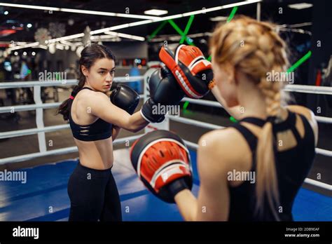 Girls Boxing Sparring