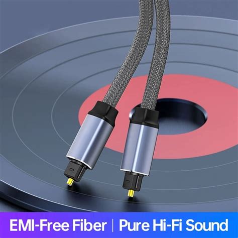 Toslink Digital Optical Audio Cable Aluminum Housing 6mm Nylon Braided