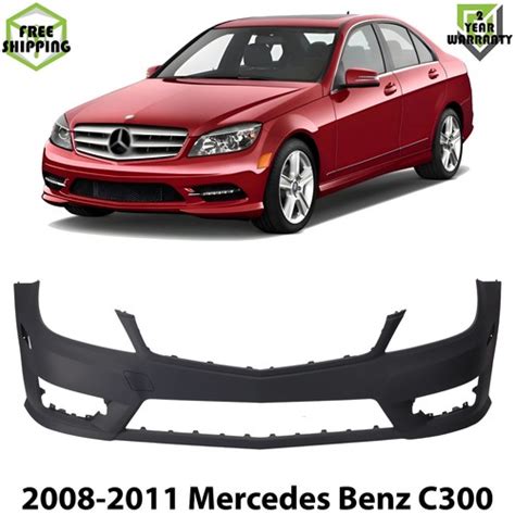 Front Bumper Cover Primed Plastic For 2008 2011 Mercedes Benz C300 Ebay