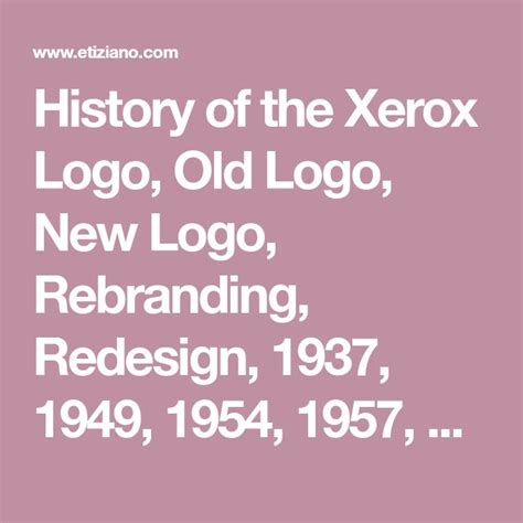 History Of The Xerox Logo Evolution And Redesigns