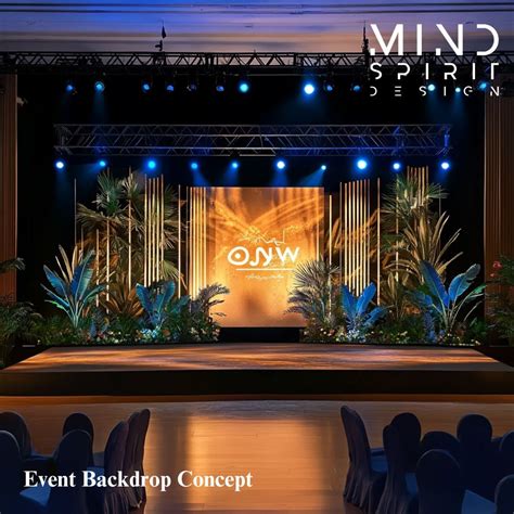 Event Backdrop Concept Stage With Backdriop Event Decoration Stage