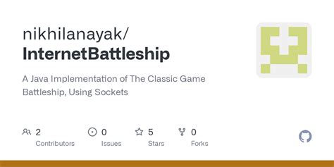 Github Nikhilanayak Internetbattleship A Java Implementation Of The Classic Game Battleship
