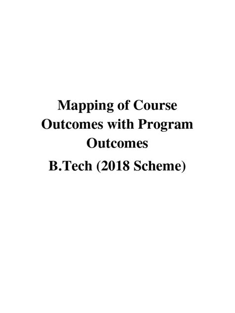 Course Articu Lation Matrix Pdf Engineering Computer Network