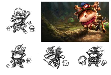 Teemo Sketch Ii By Mangokingoroo On Deviantart