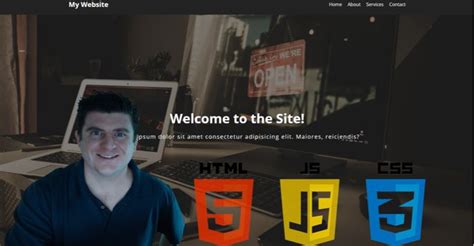 Programación Html Css Javascript Página Web Básica Con Navegación Fija