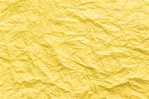 Premium Photo | Yellow crumpled paper abstract background texture full ...