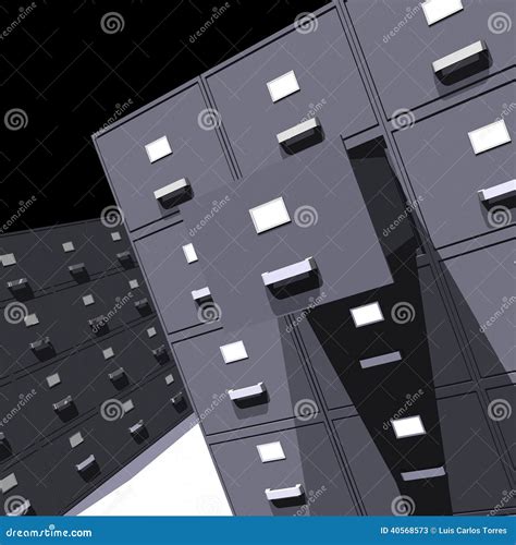 File Cabinets Inside The Screen Of Laptop Computer Laptop And File Cabinet Data Storage 3d
