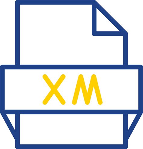 Xm File Format Icon 15990796 Vector Art At Vecteezy