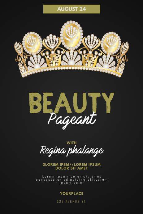 Beauty Pageant Flyer Template Postermywall