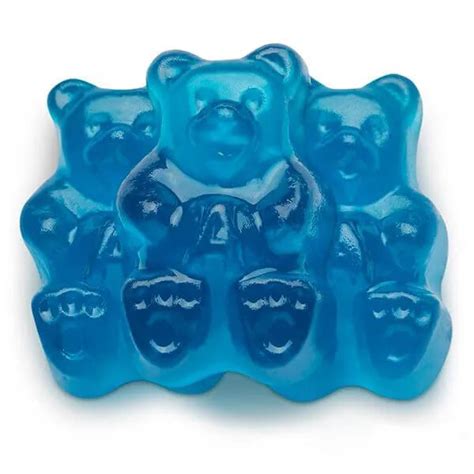 Albanese Blue Raspberry Gummy Bears 5lb Bag Candy Warehouse