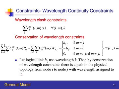 ppt research issues on routing and wavelength assignment for