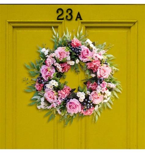 조화가랜드 행잉플라워 조화 꽃 리스 장식 앞 문짝 화환 장미 인공 화환외부 베리 꽃창 부케홈 웨딩 용수철여름 티몬