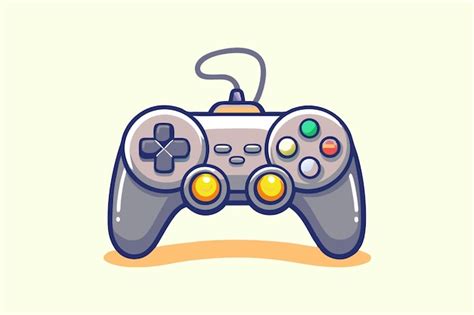 A Drawing Of A Game Controller With A Green Controller Premium AI Generated Vector