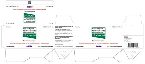 Dailymed Vancomycin Hydrochloride Injection Powder Lyophilized For Solution