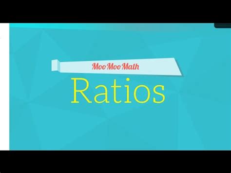 Ratios Basics What Is A Ratio Moomoomath And Science
